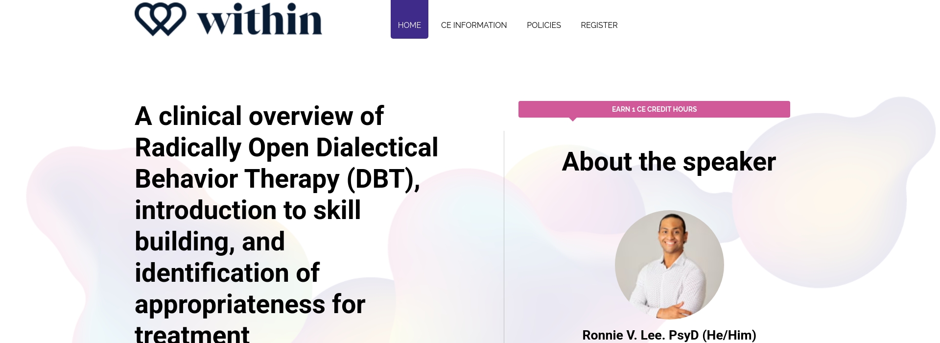 A clinical overview of Radically Open Dialectical Behavior Therapy (DBT ...