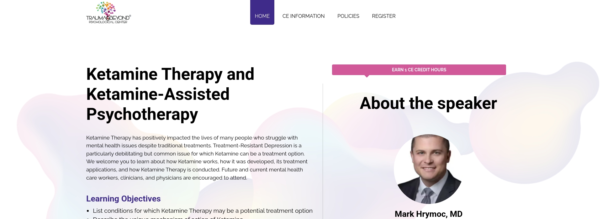 Ketamine Therapy and Ketamine-Assisted Psychotherapy