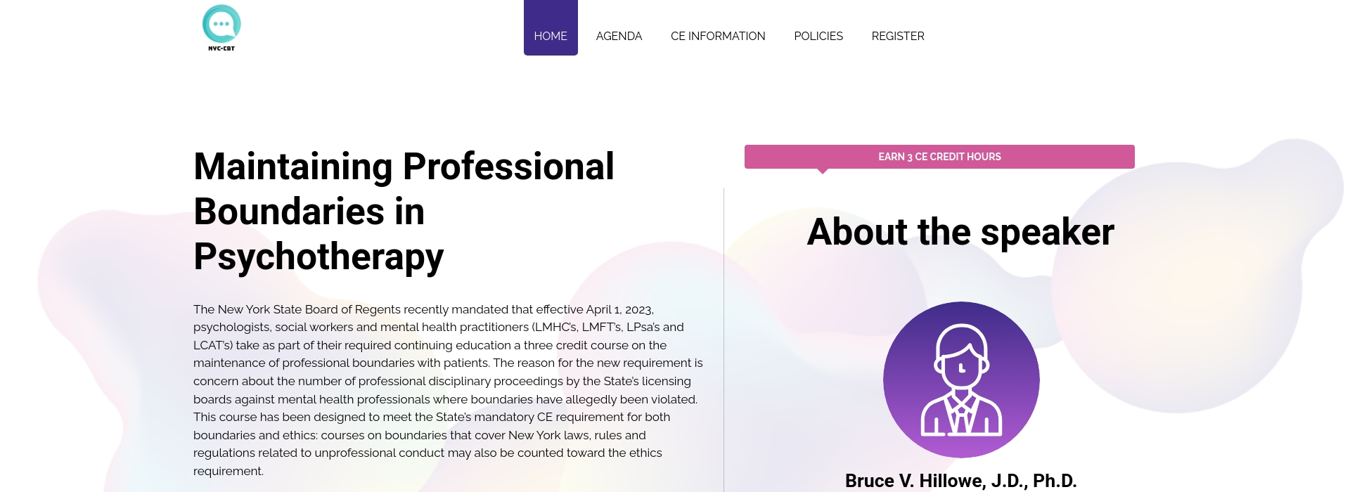 Maintaining Professional Boundaries in Psychotherapy