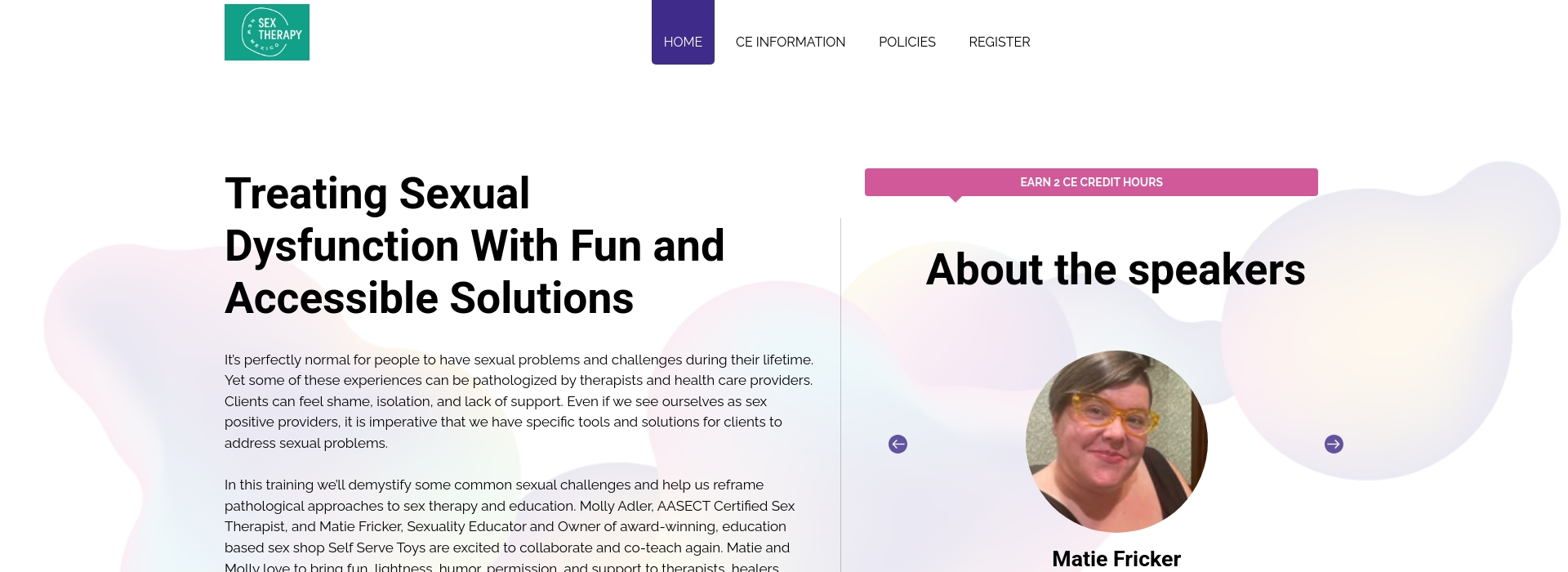 Treating Sexual Dysfunction With Fun and Accessible Solutions